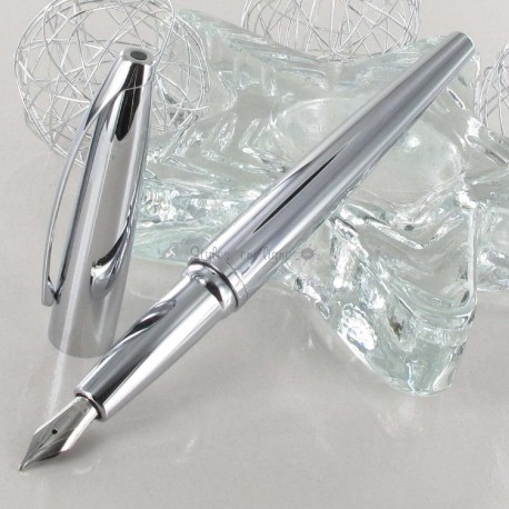 Stylo Plume Moyenne Cross ATX Pure Chrome sur Stylos En Ligne